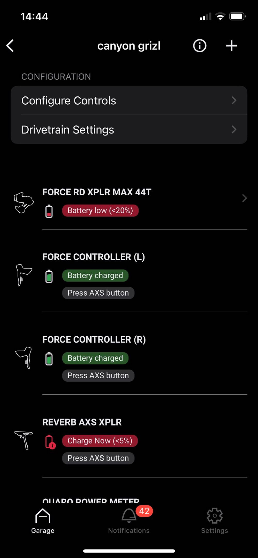 Sram AXS App: con il nuovo aggiornamento alert ancora più immediati e completi